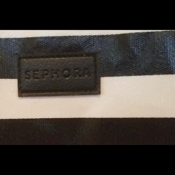 Sephora | Bags | Sephora Black And White Striped Tote Bag | Poshmark